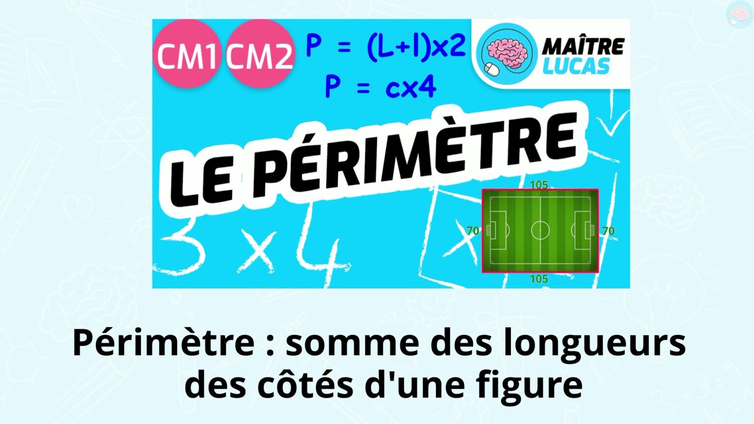 Aire et surface comment les calculer ? CM1 CM2 - Maître Lucas