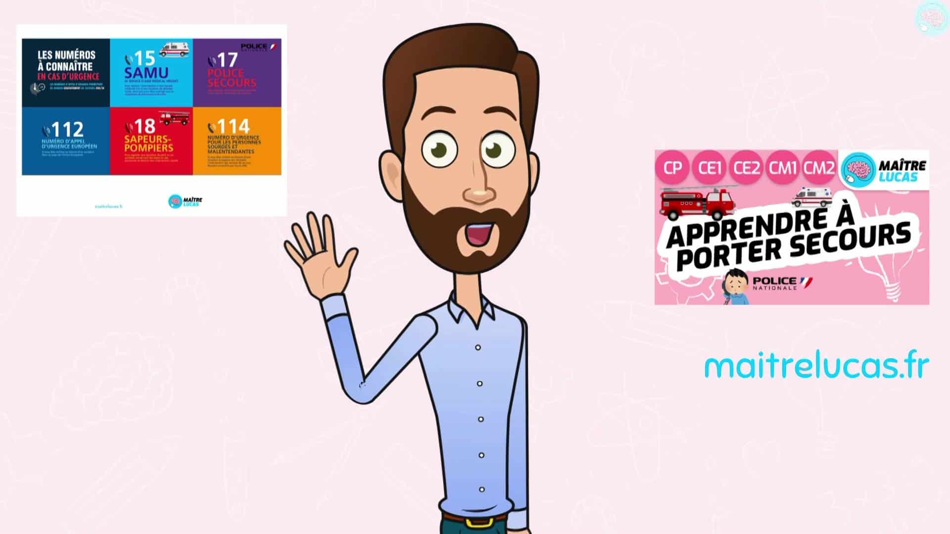 Apprendre à porter secours CP CE1 CE2 CM1 CM2 - Maître Lucas