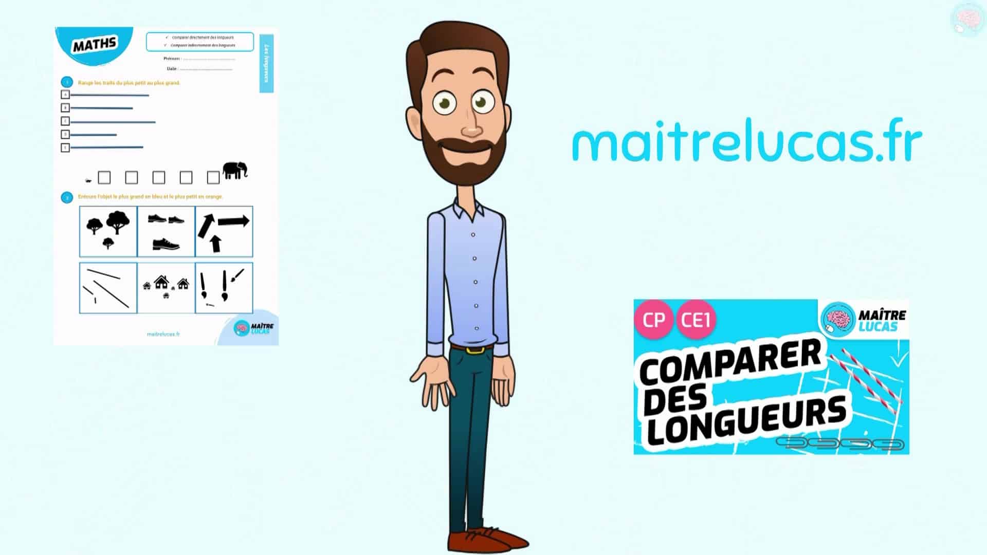 Comparer des longueurs, comment faire ? CP CE1 - Maître Lucas
