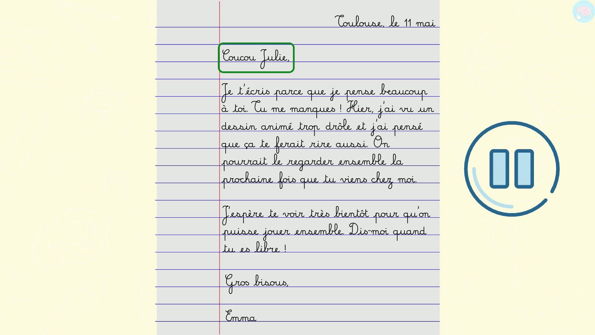 Écrire une lettre - CE1 CE2 - Maître Lucas
