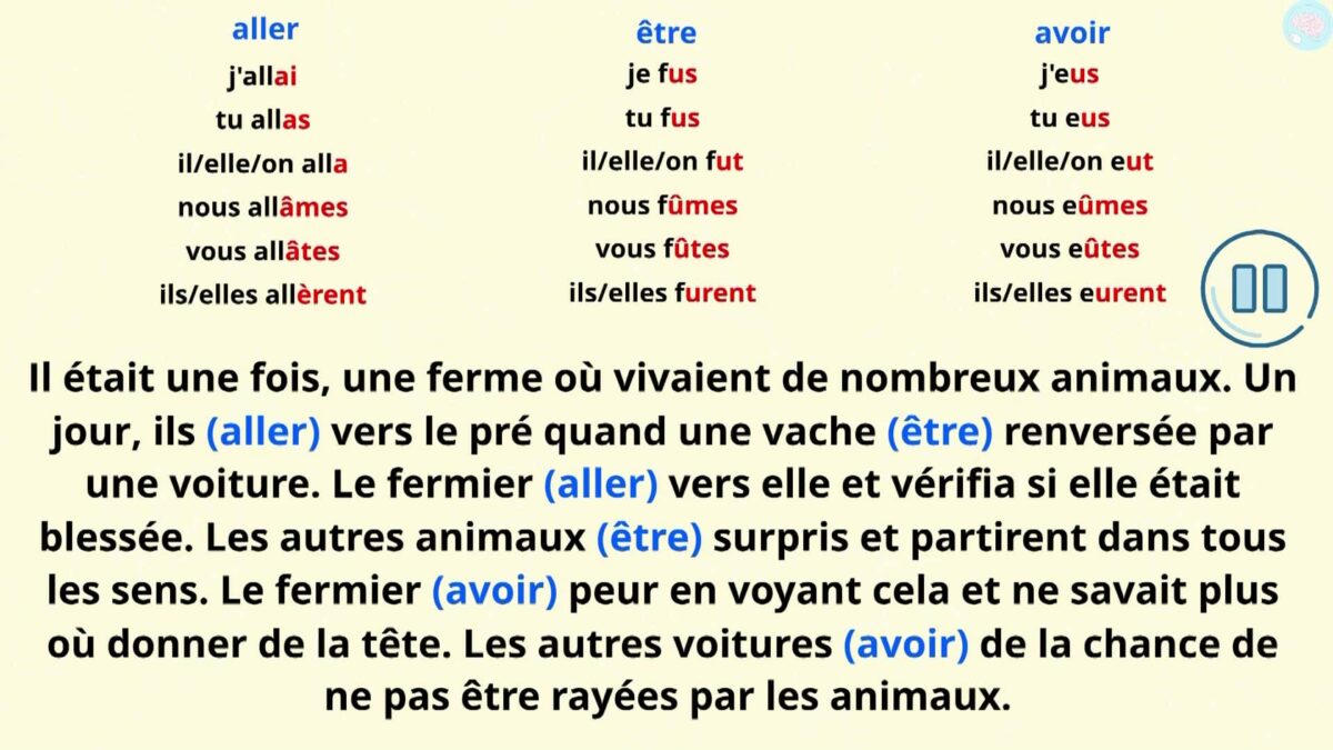 Le passé simple des verbes du 3e groupe CM1 CM2 - Maître Lucas