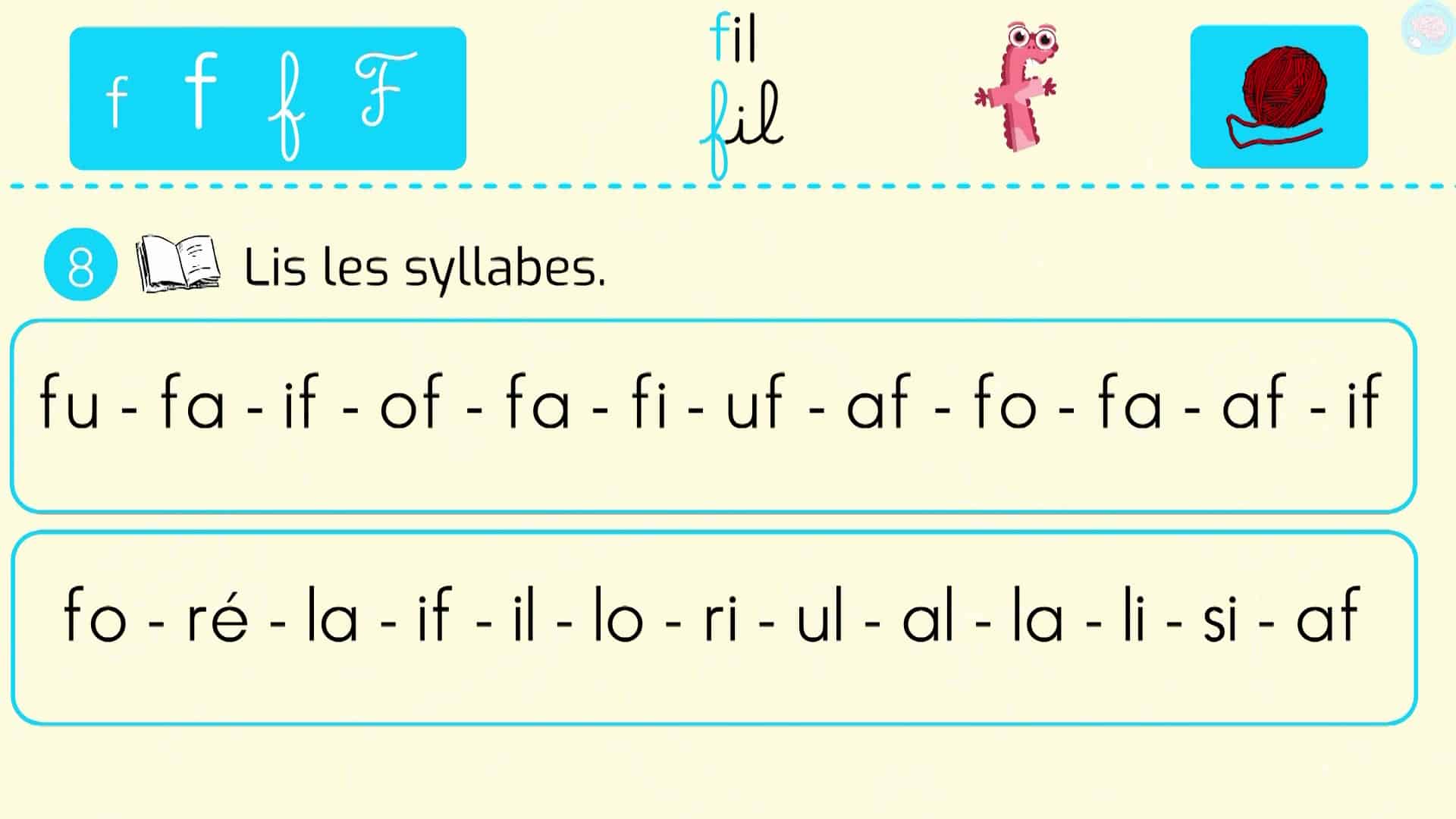 Le son f [f] le prononcer et le reconnaître en CP - Maître Lucas