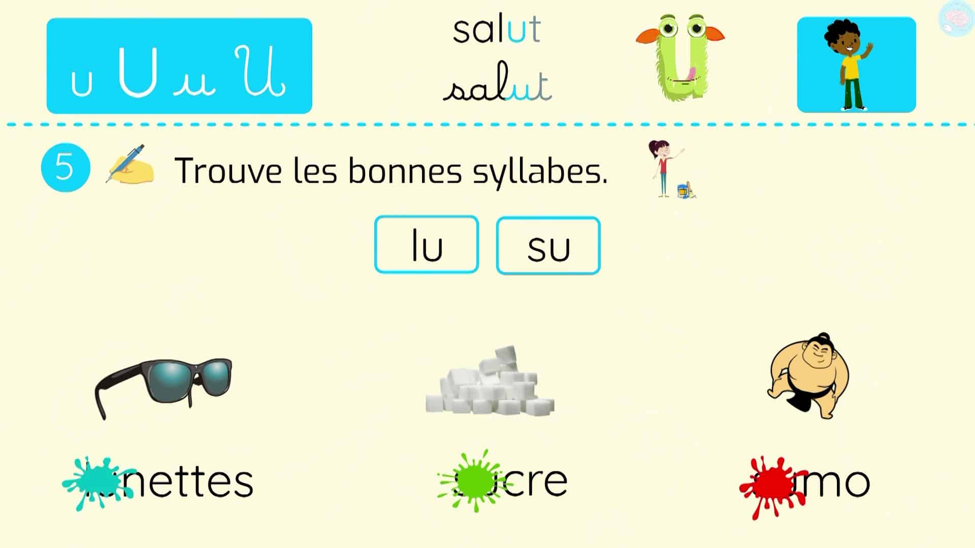 Le son u [y] le prononcer et le reconnaître en CP - Maître Lucas