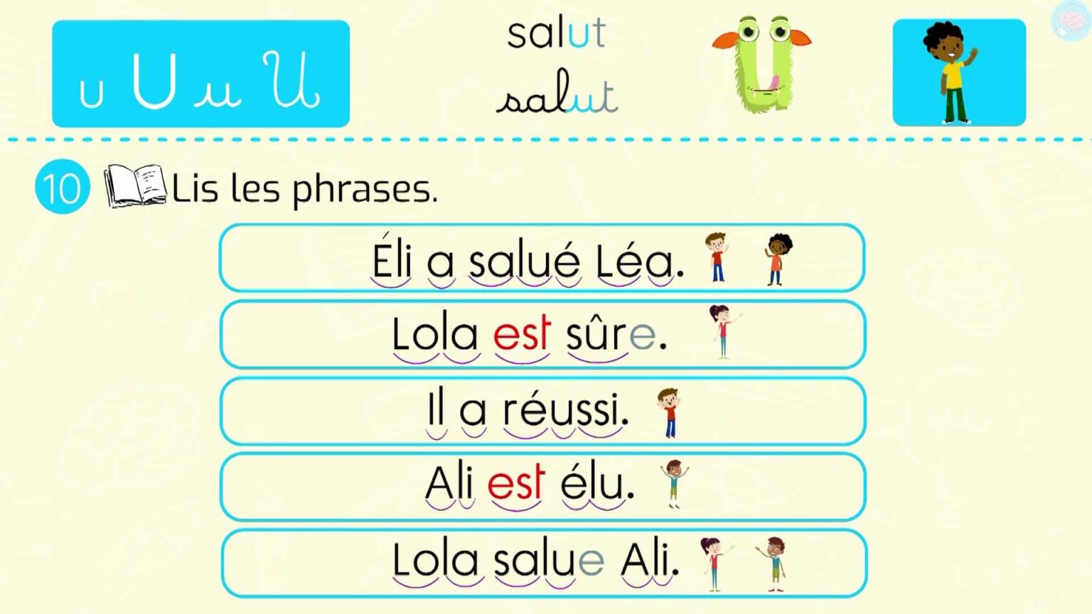 Le son u [y] le prononcer et le reconnaître en CP - Maître Lucas