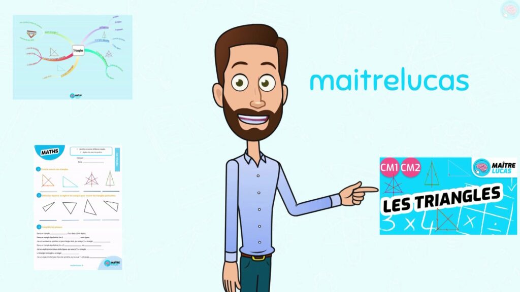 Les triangles, description et exercices ? CM1 CM2 - Maître Lucas