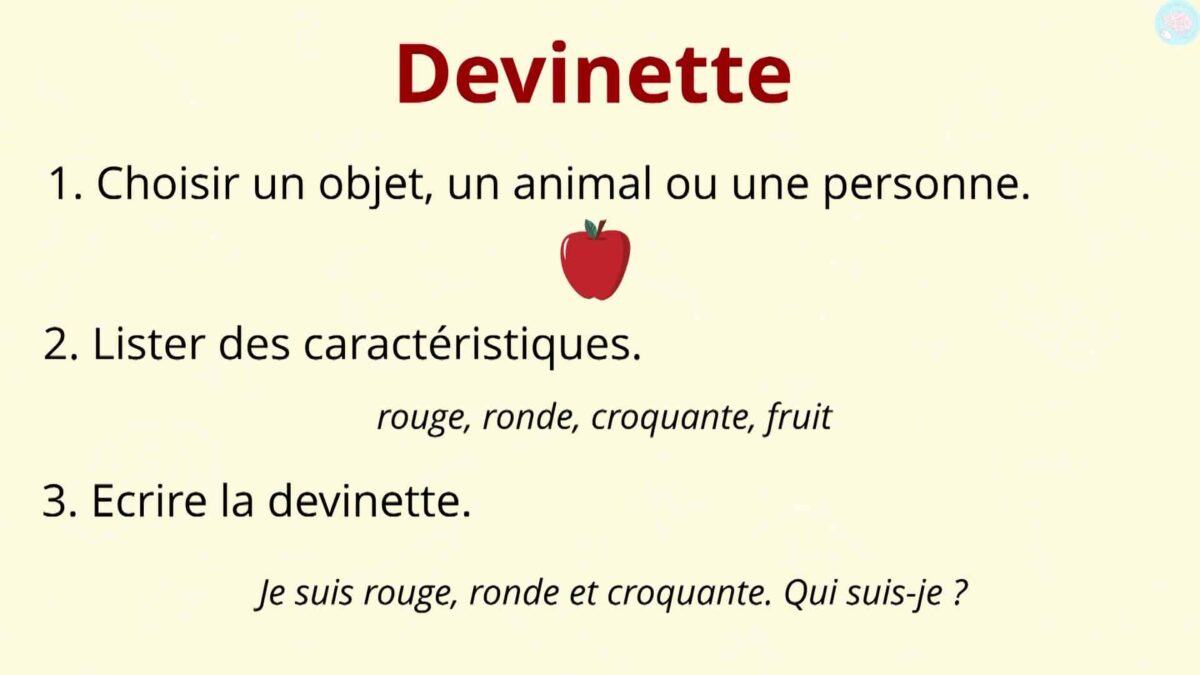 Écrire une devinette - CE1 CE2 - Maître Lucas